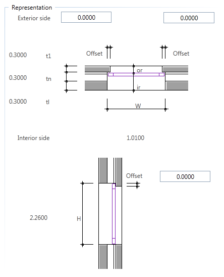 Windows and Door Openings in Walls with Multiple Construction Layers