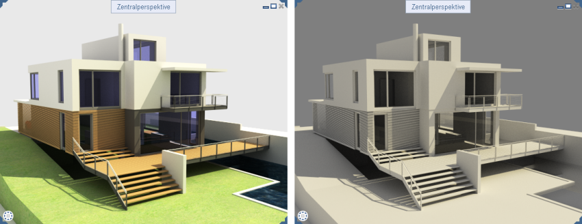 Palette "Ansichtsart" (für Renderverfahren "RT_Render")