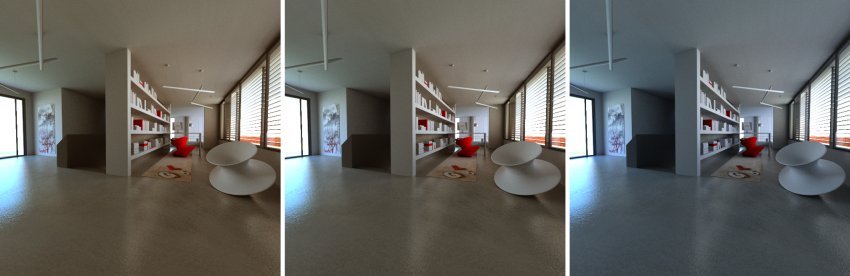 Palette "Ansichtsart" (für Renderverfahren "RT_Render")