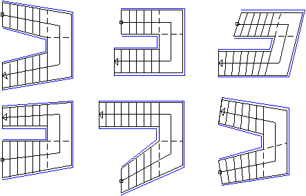 U-Type Stair, Examples
